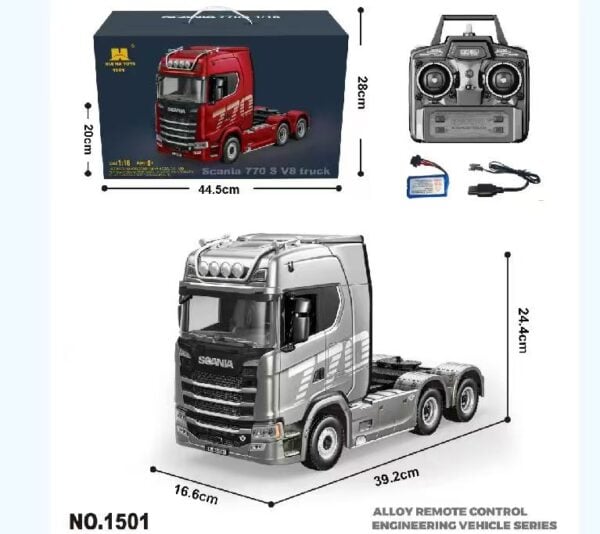 HUINA Toys 1501 1:16 2.4GHz RC SCANIA 770 S V8 Truck - iHobby Online